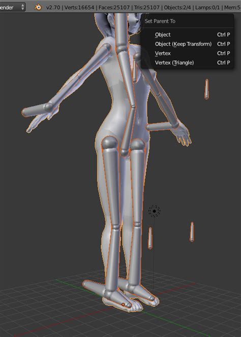 Rigging Problem Setting Parent With Automatic Weights Blender Stack Exchange