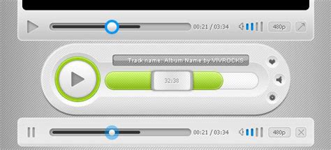 Media Player UI Free Psd File