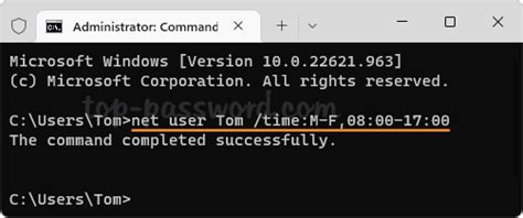 Restrict Logon Hours For Any Windows Account Password Recovery