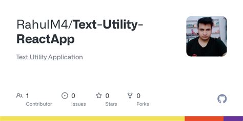 Github Rahulm4text Utility Reactapp Text Utility Application