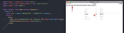 Datepickerios Is Showing Date Decreased By 1 Day · Issue 18704