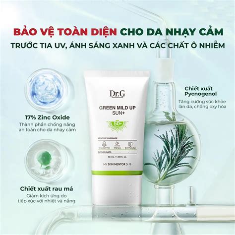Mua Ngay Drg Kem Chống Nắng Drg Green Mild Up Sun Spf50 Pa 50ml Với Khuyến Mãi đặc Biệt