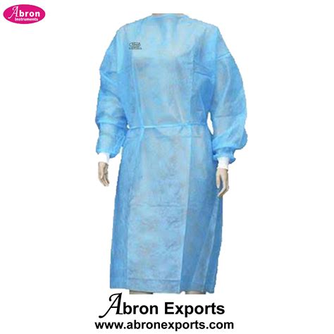 Apron Safety Lab Apron High Quality Non Woven Fabrics Disposable Blue