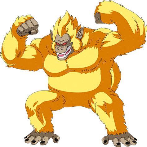 Golden Great Ape Dokkan Battle Render 3 By Princeofdbzgames On Deviantart