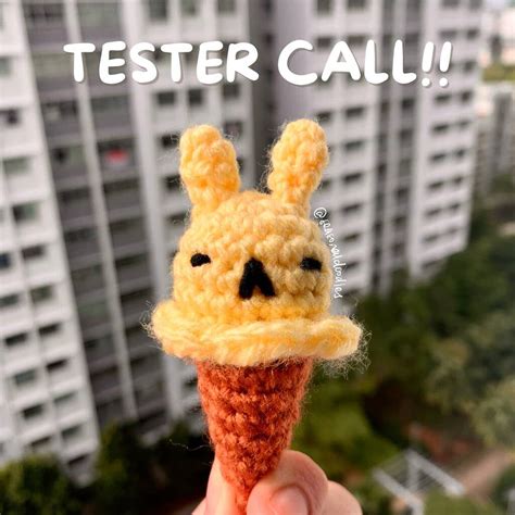 [closed] Tester Call For Ice Cream Bunny Crochet Pattern Testing Zone Ribblr Community