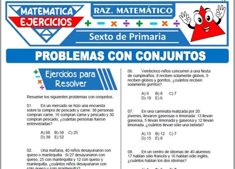 Ejercicios De Razonamiento Matemático Para Sexto De Primaria