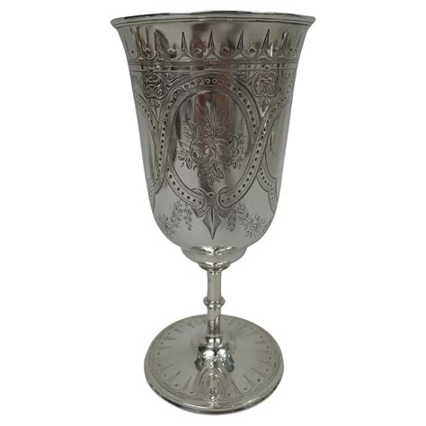 Alexander Macrae Antique Victorian 1870 Sterling Silver Goblet For Sale