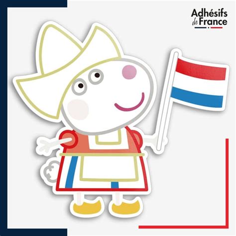 Sticker Peppa Pig Suzy Sheep Pays Bas