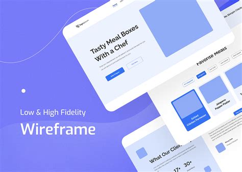 Wireframe For Landing Page On Behance Wireframe For Landing Page On Behance