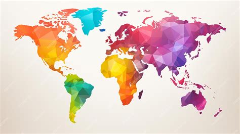 Premium Photo World Map For Powerpoint Slide Or Background Desktop