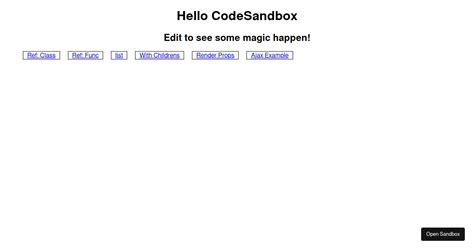 React Automation Profiler Examples Codesandbox