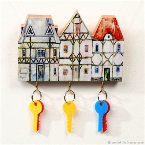 Ключница настенная Маленькие альпийские домики в интернет магазине на Ярмарке Мастеров