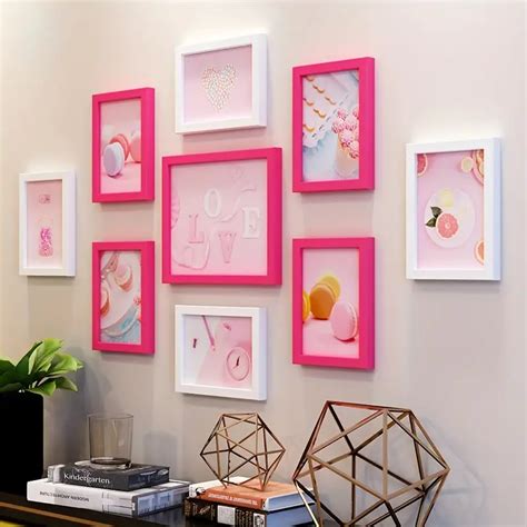 Creative Photo Frame Portfolio Photo Wall Combination Living Temu