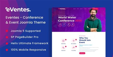 Eventes Conference And Event Joomla 5 Template By Joomlabuff Themeforest