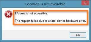 How To Fix Fatal Device Hardware Error And Recover Data SFWare Blog