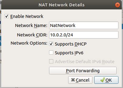Networking Virtualbox NAT Network Port Forwarding Refuses Connection Super User