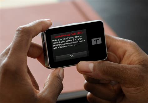 Invalid Pairing Code Alert With Dexcom G7 Cgm
