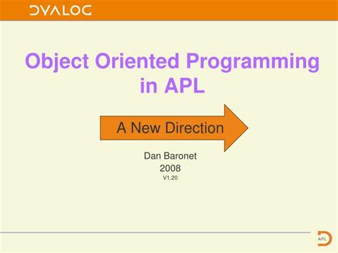 Ppt Object Oriented Programming In Apl Powerpoint Presentation Free