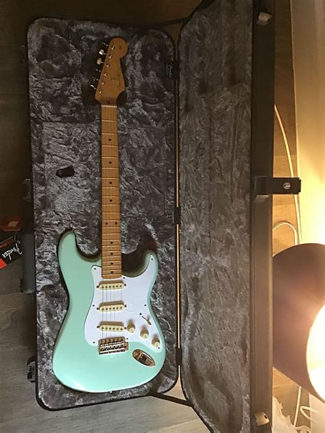 Fender Stratocaster With Maple Fingerboard 2018 Surf Green Reverb