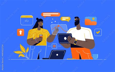 Ui And Ux Designers Creating Functional Web Interface Design For