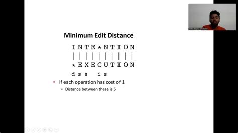Minimum Edit Distance Youtube