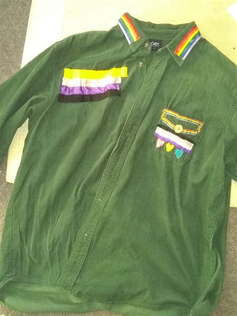 Recently Realized I Am Non Binary Updated My Pride Jacket In