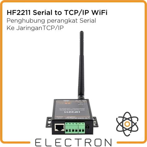 Jual HF2211 Serial To TCP IP WiFi Ethernet RS232 RS458 RS422 Port Converter Shopee Indonesia