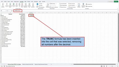 How To Remove Numbers After The Decimal In Excel Marks Excel Tips