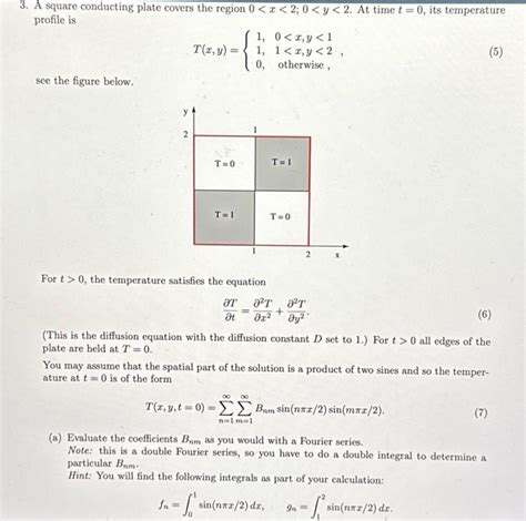 Solved 3 A Square Conducting Plate Covers The Region 00 Chegg Com