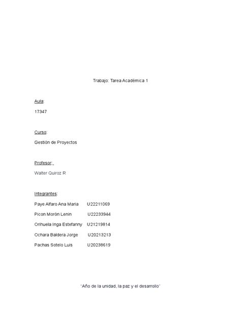 Tarea Academica 1 Pdf Scrum Desarrollo De Software Planificación
