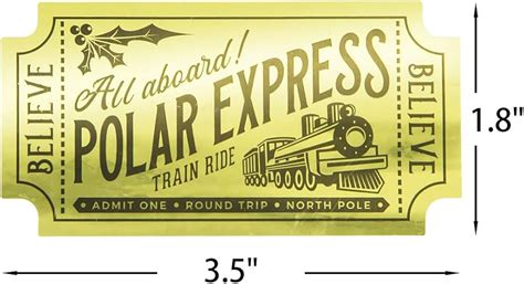 Billete De Tren Polar Express Para Imprimir Polar Express Train