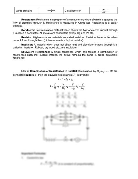 Solution Key Formulas Electricity Studypool