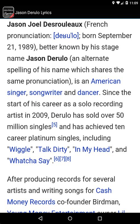 Jason Derulo Lyrics Amazonca Apps For Android