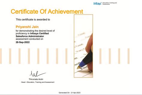 Priyanshi Jain On Linkedin Salesforce Share Infosys