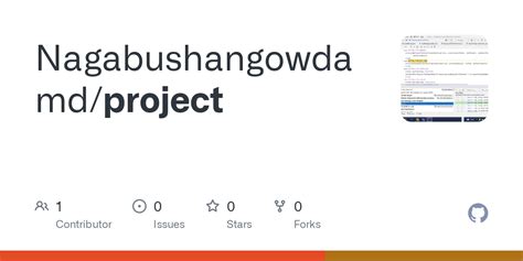 GitHub Nagabushangowdamd Project