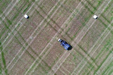 Premium Photo Aerial View Grass Field