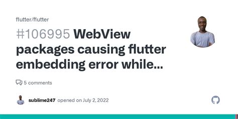 WebView Packages Causing Flutter Embedding Error While Build My Flutter Apk But It Runs Fine On