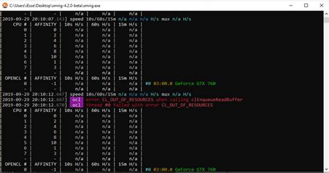 Problem With Opencl On Gtx 760 · Issue 1207 · Xmrigxmrig · Github