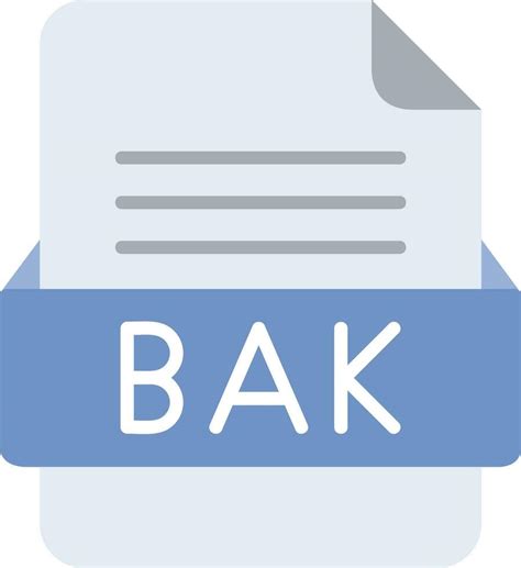Bak File Format Line Icon 28643582 Vector Art At Vecteezy