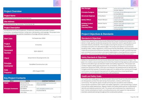 Construction Phase Plan Cpp Template Ms Word Editable