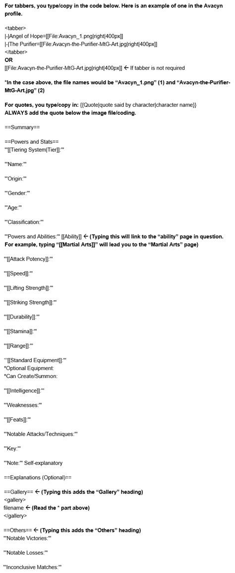 Editing Rules Character Level Wiki Fandom