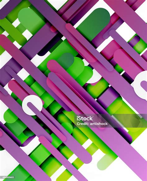 잘라 3d 종이 색 직선 추상적인 배경 0명에 대한 스톡 벡터 아트 및 기타 이미지 0명 3차원 형태 개념 Istock