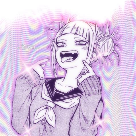 Toga Himiko Anime Glitch Core Female Sketch
