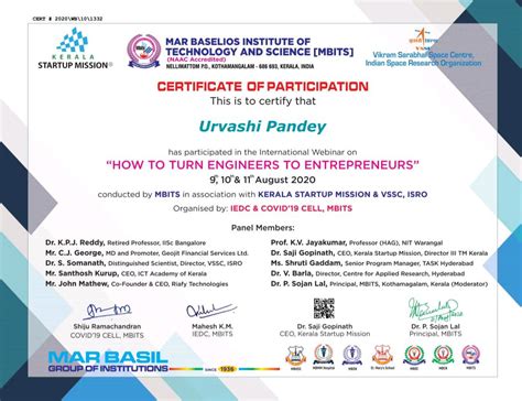 urvashi pandey on linkedin attended a 3 day international webinar on