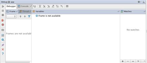 Debugging Android Debug Frame Is Not Available Stack Overflow