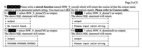 page 3 of 3 9 please write a stored function named