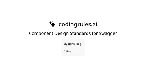 component design standards for swagger coding rules codingrules ai
