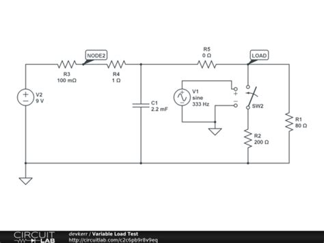variable load test circuitlab
