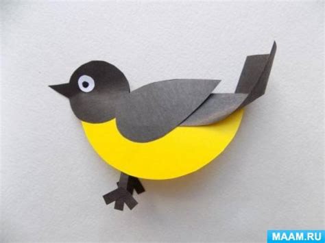 Аппликация из бумаги «Синичка для средней группы 13 фото Воспитателям детских садов