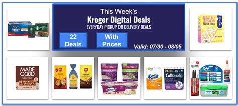Kroger Weekly Digital Coupons Pick Up Or Delivery Deals